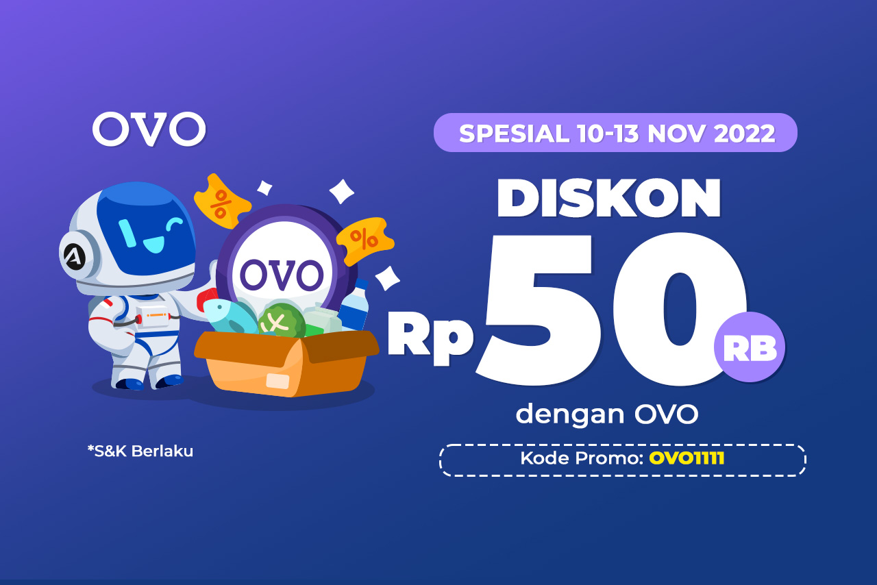 Pakai Promo OVO 11.11, Dapat Diskon Untuk Checkout Belanjaan ...