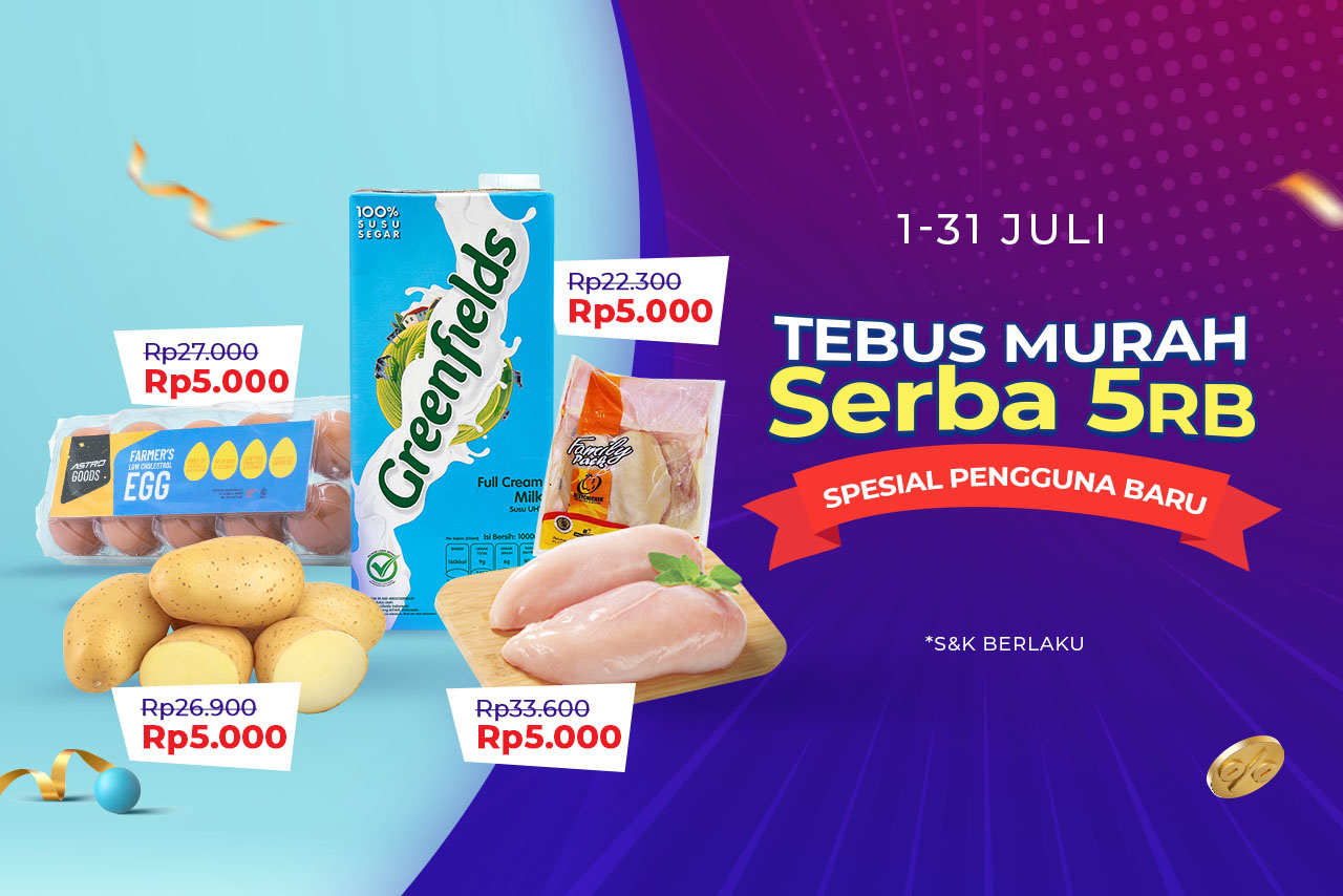 Khusus Pengguna Baru, Nikmati Diskon Serba 5 Ribu! - Official ...