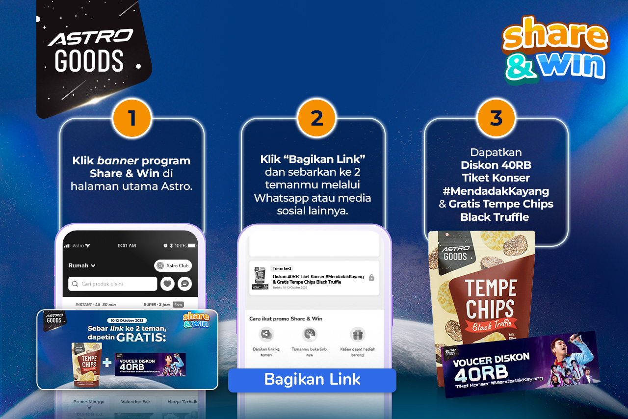 Astro Share & Win! Sebarkan Link-nya untuk Dapatkan Hadiahnya ...