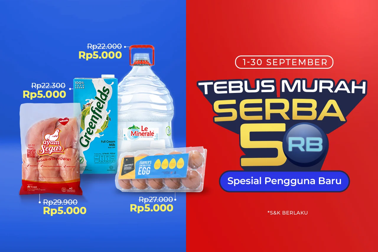 Khusus Pengguna Baru, Nikmati Diskon Serba 5 Ribu! - Official ...