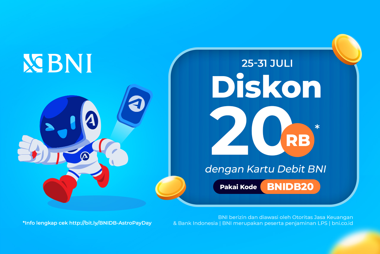 Belanja di Astro Pakai Kartu Debit BNI Dapat Diskon Spesial - Official ...