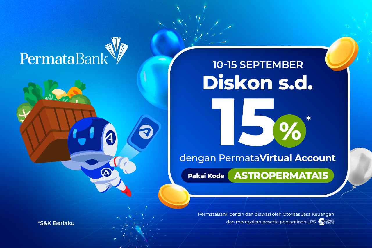 Belanja Hemat Spesial Anniversary Astro ke-3 dengan Promo Permata Bank ...