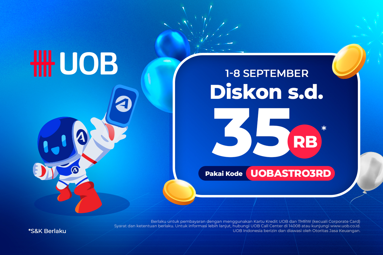 Promo Spesial ASTRO Anniversary, Hemat pakai UOB! - Official Astronauts ...