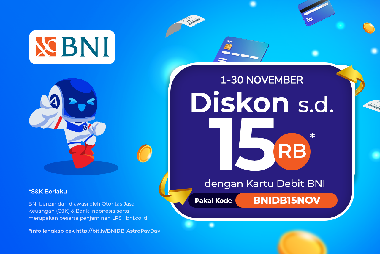 Selalu Hemat Belanja di Astro, Pakai Kartu Kredit BNI Dapat Promo ...